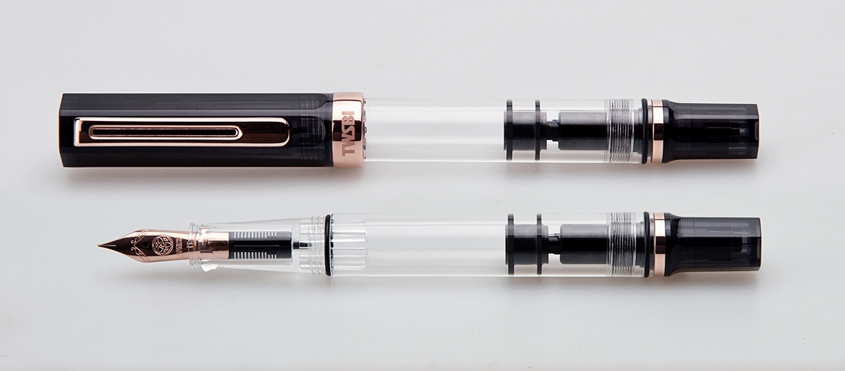 TWSBI ECO SMOKE/ROSE GOLD FOUNTAIN PEN