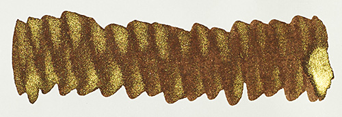 DIAMINE COCOA SHIMMER INK - warm brown ink with gold shimmer