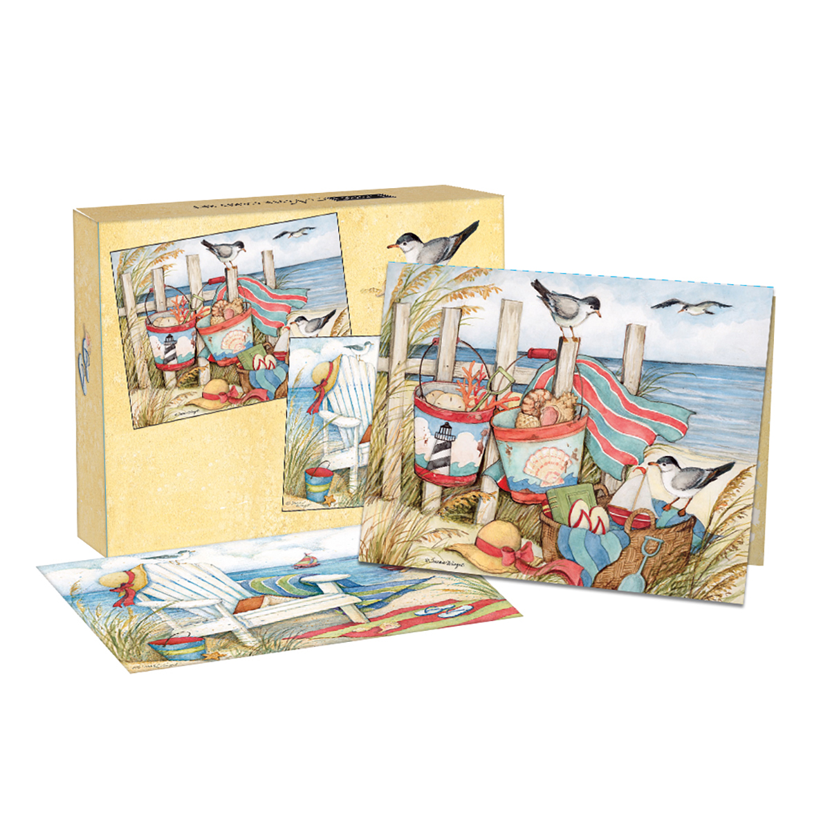LANG JUST BEACHY ASSORTED BOXED NOTE CARDS