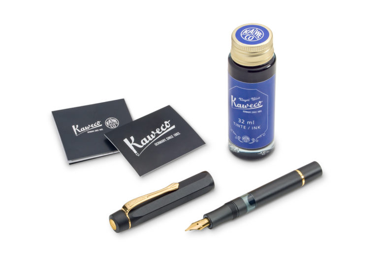 KAWECO SPORT PISTON FILL FOUNTAIN PEN STARTER SET