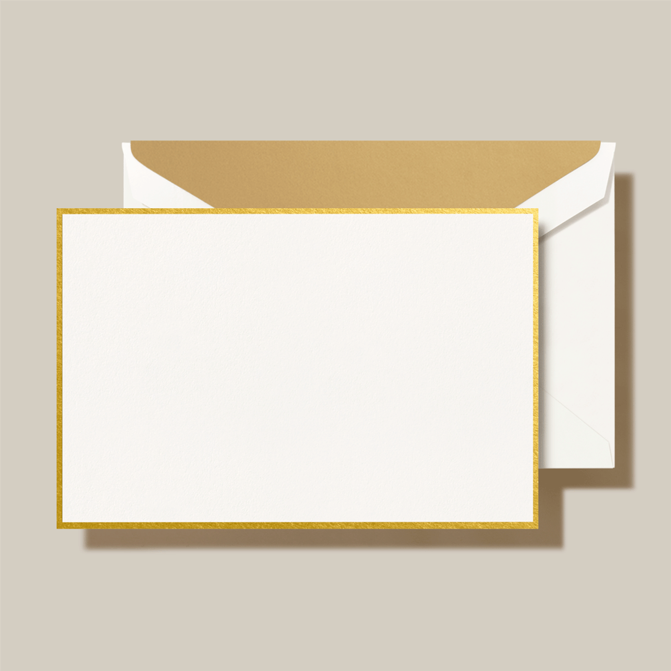 CRANE GOLD BORDERED CARD